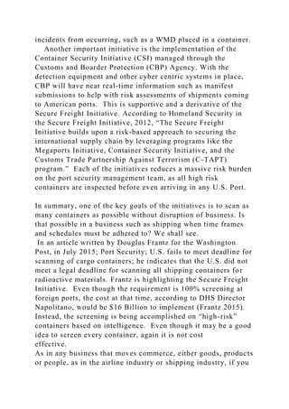 The Port Security Plan - Management of Tasks and Responsibilities.docx