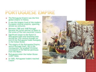 The portuguese empire | PPTX