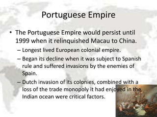 The Portuguese Empire | PPT