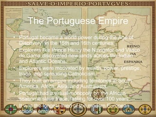 The portuguese empire in the americas | PPT
