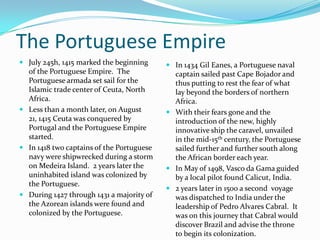 The Portuguese Empires | PPTX