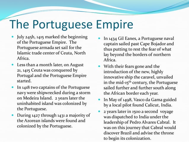 The Portuguese Empires | PPTX