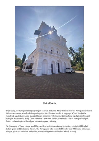 The Portuguese Legacy in Goa | Isprava | PDF