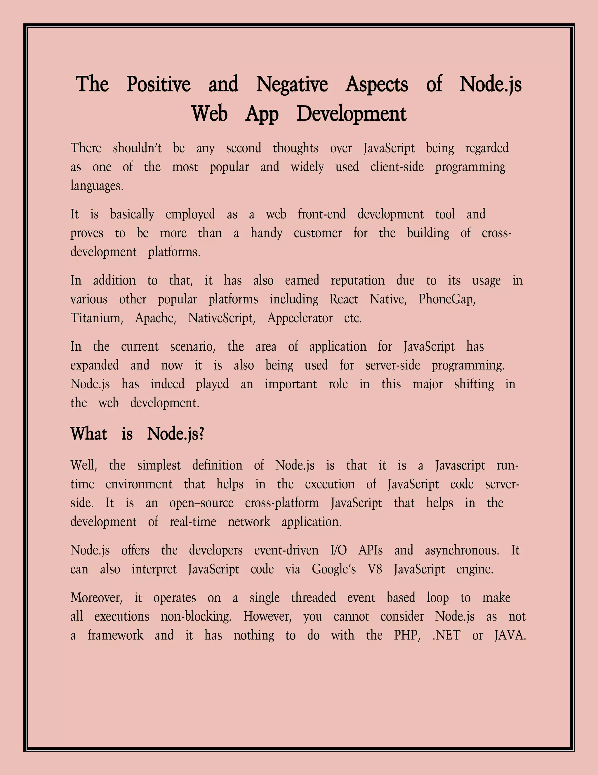 The Positive and Negative Aspects of Node.js Web App Development.pdf