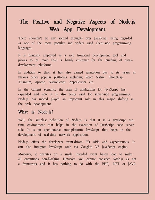 The Positive and Negative Aspects of Node.js Web App Development.pdf