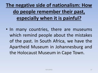 The positive and negative features of nationalism south africa | PDF