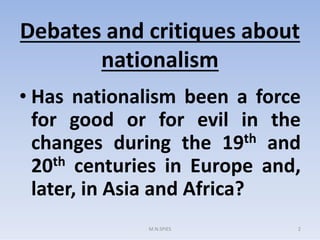 The positive and negative features of nationalism south africa | PDF