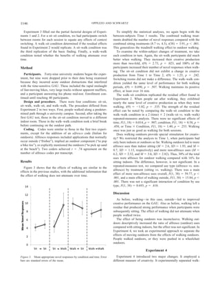 The positive effects of walking on creative thinking | PDF