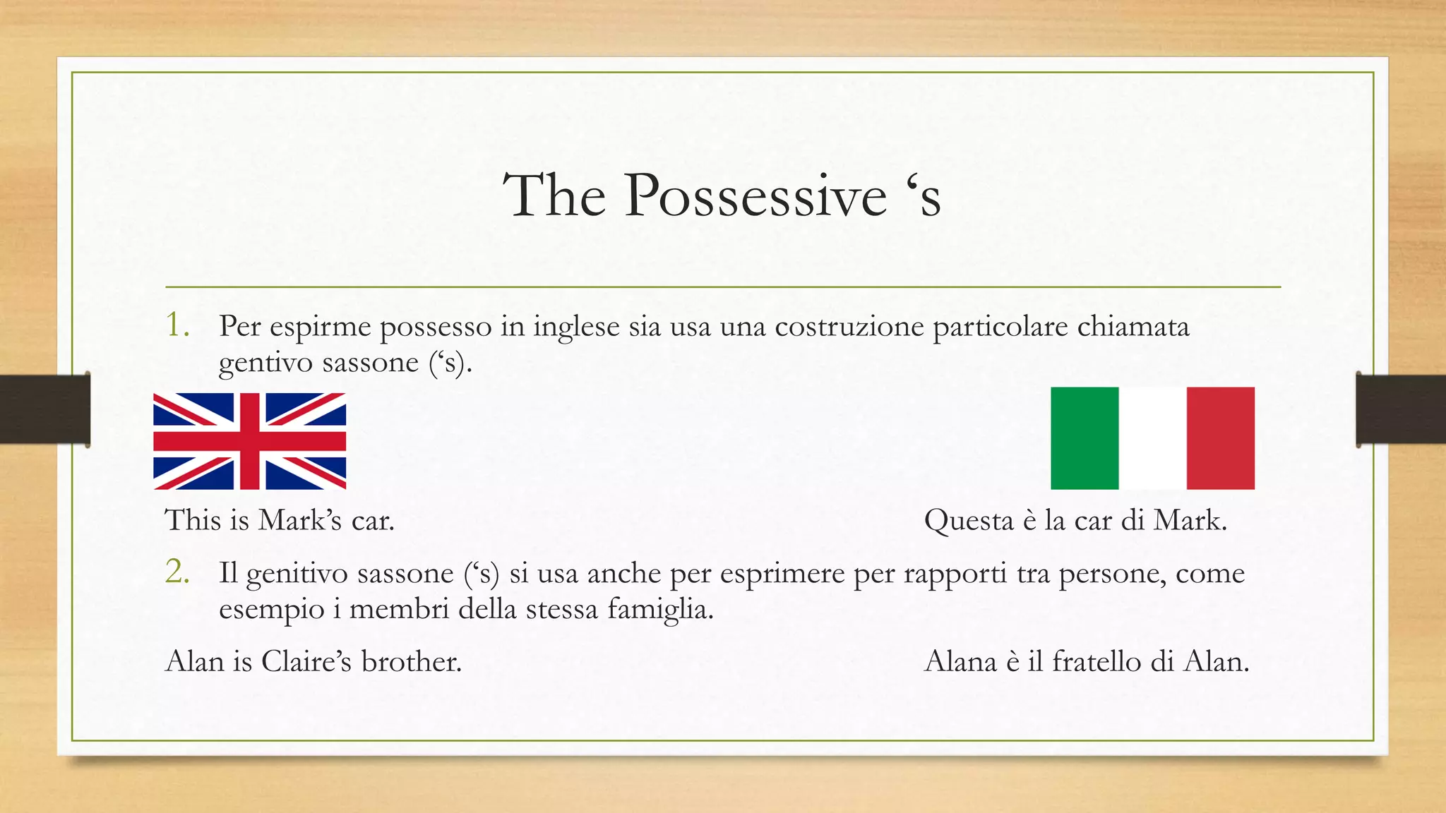 The possessive ‘s | PPTX