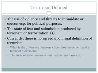 The Possible Effects of a Terrorist Attack on Chicago | PPT