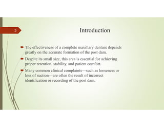 The Post Dam Area: registration and complication | PDF