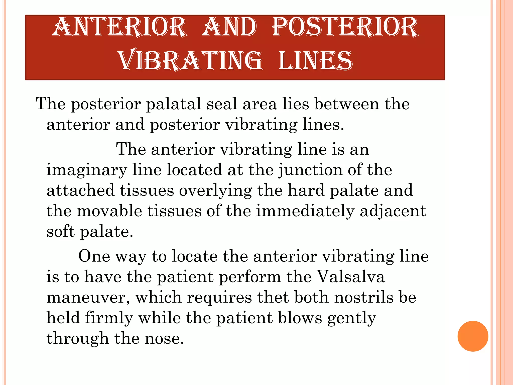The posterior palatal seal | PPTX