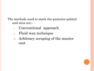 The posterior palatal seal | PPTX