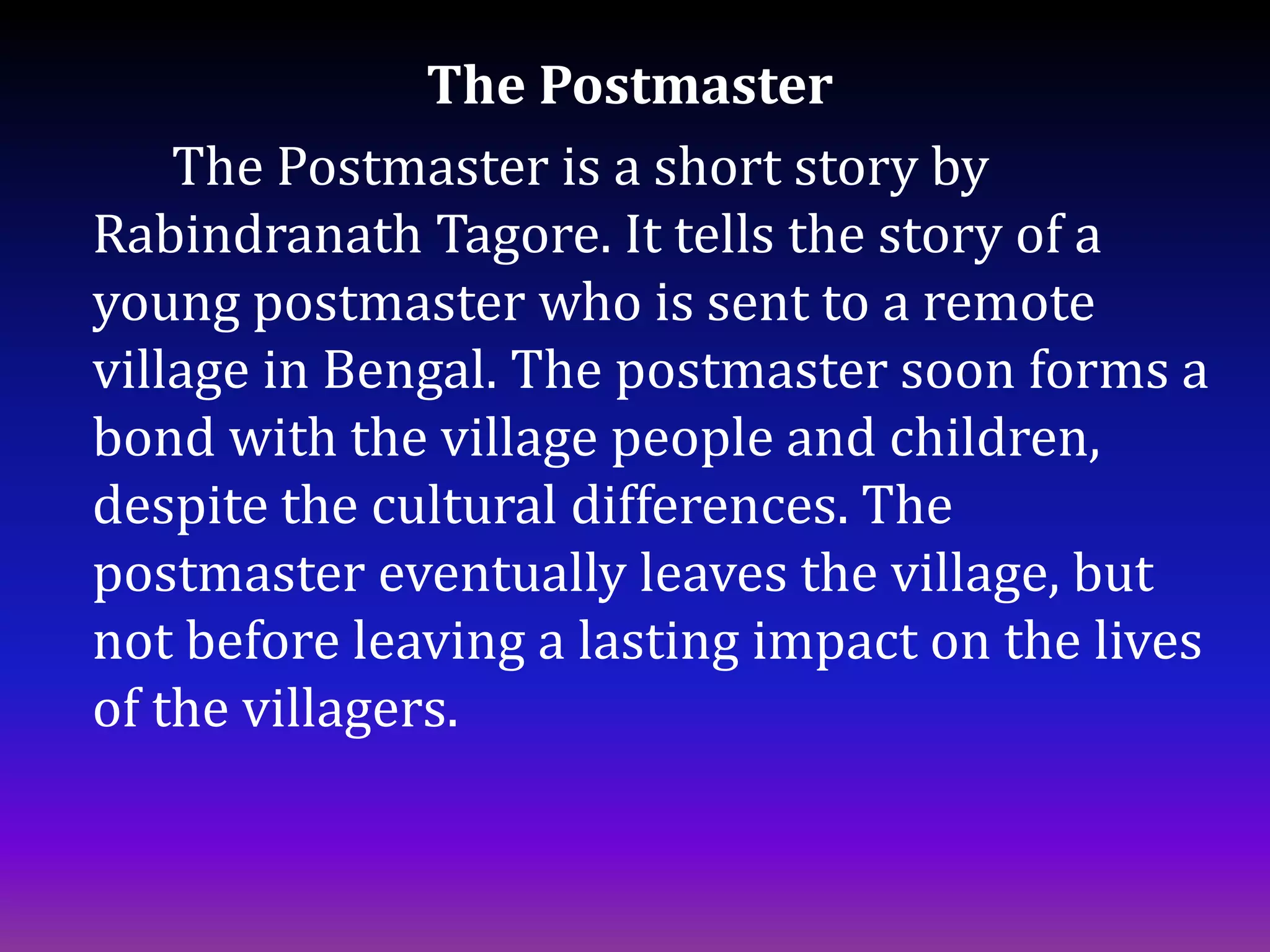 The Postmaster.pptx