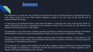 The Postmaster_ by Rabindranath Tagore.pptx