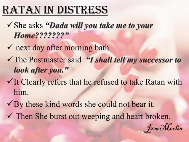 The post master by Rabindranath Tagore | PDF | Adoption and Fostering ...