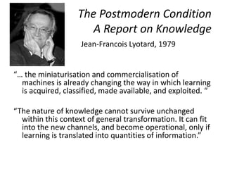 The postmodern condition in educational research | PPTX