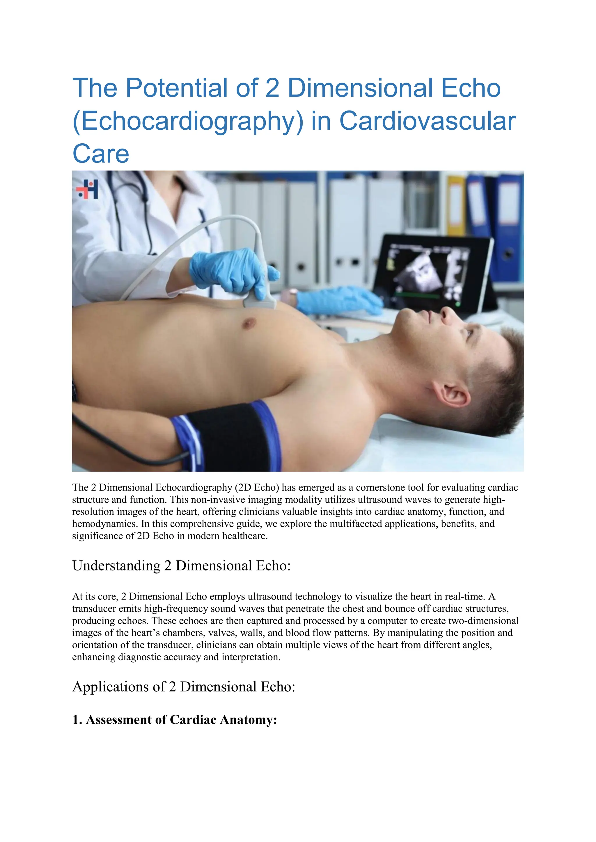 The Potential of 2 Dimensional Echo (Echocardiography) in Cardiovascular Care.pdf