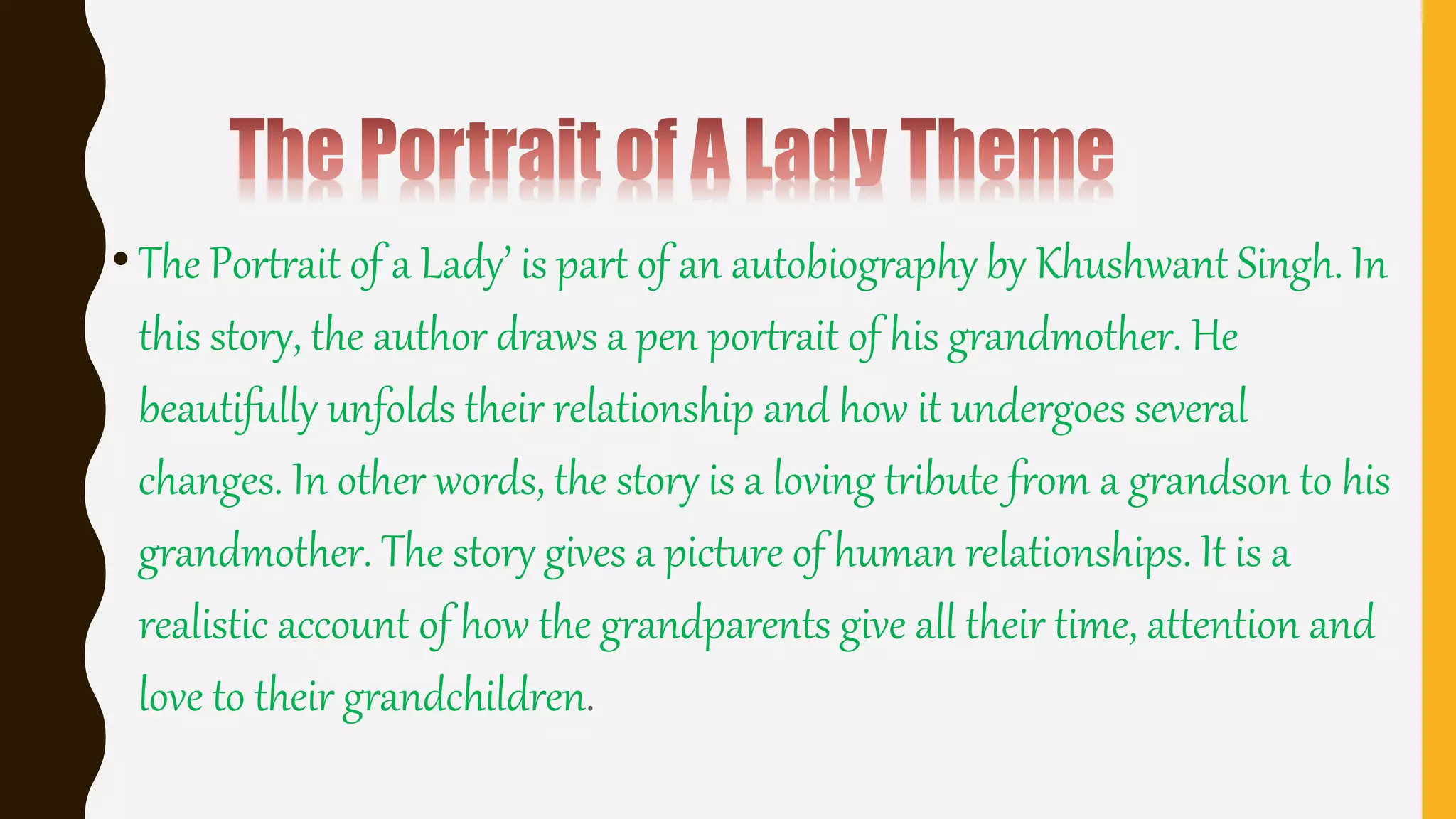 The portrait of a lady | PPTX