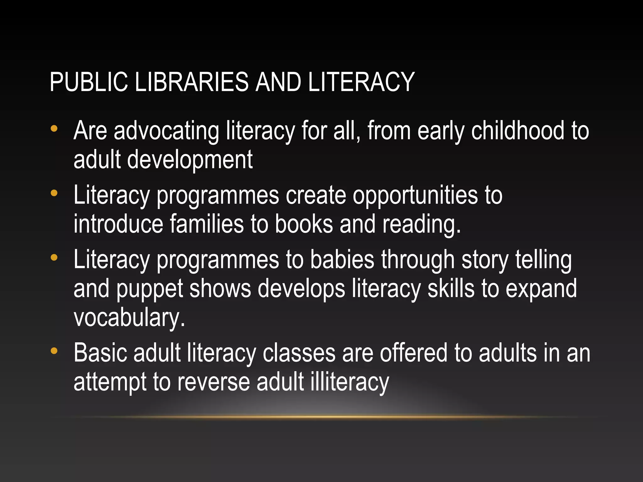 The poverty literacy connection | PPT