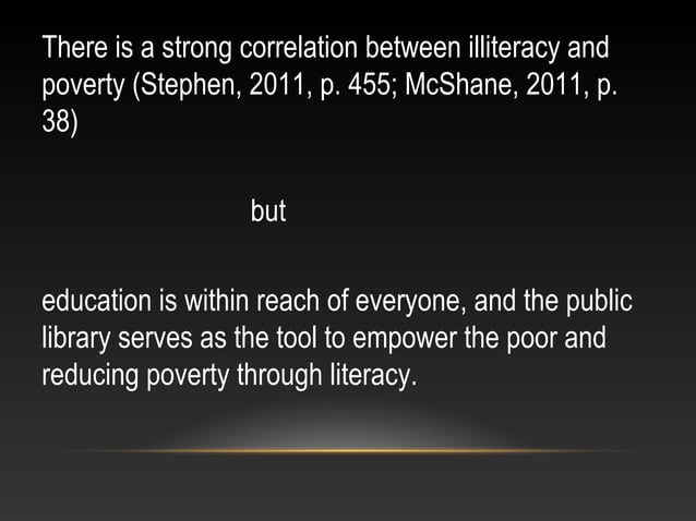 The poverty literacy connection | PPT