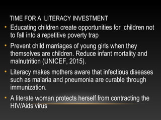 The poverty literacy connection | PPT