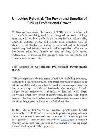 The Power and Benefits of CPD in Professional Growth.pdf