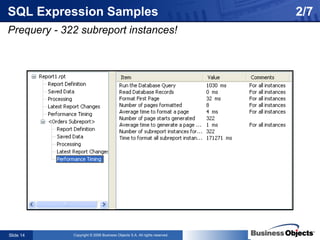 Crystal Reports - The Power and Possibilities of SQL Expressions | PPT