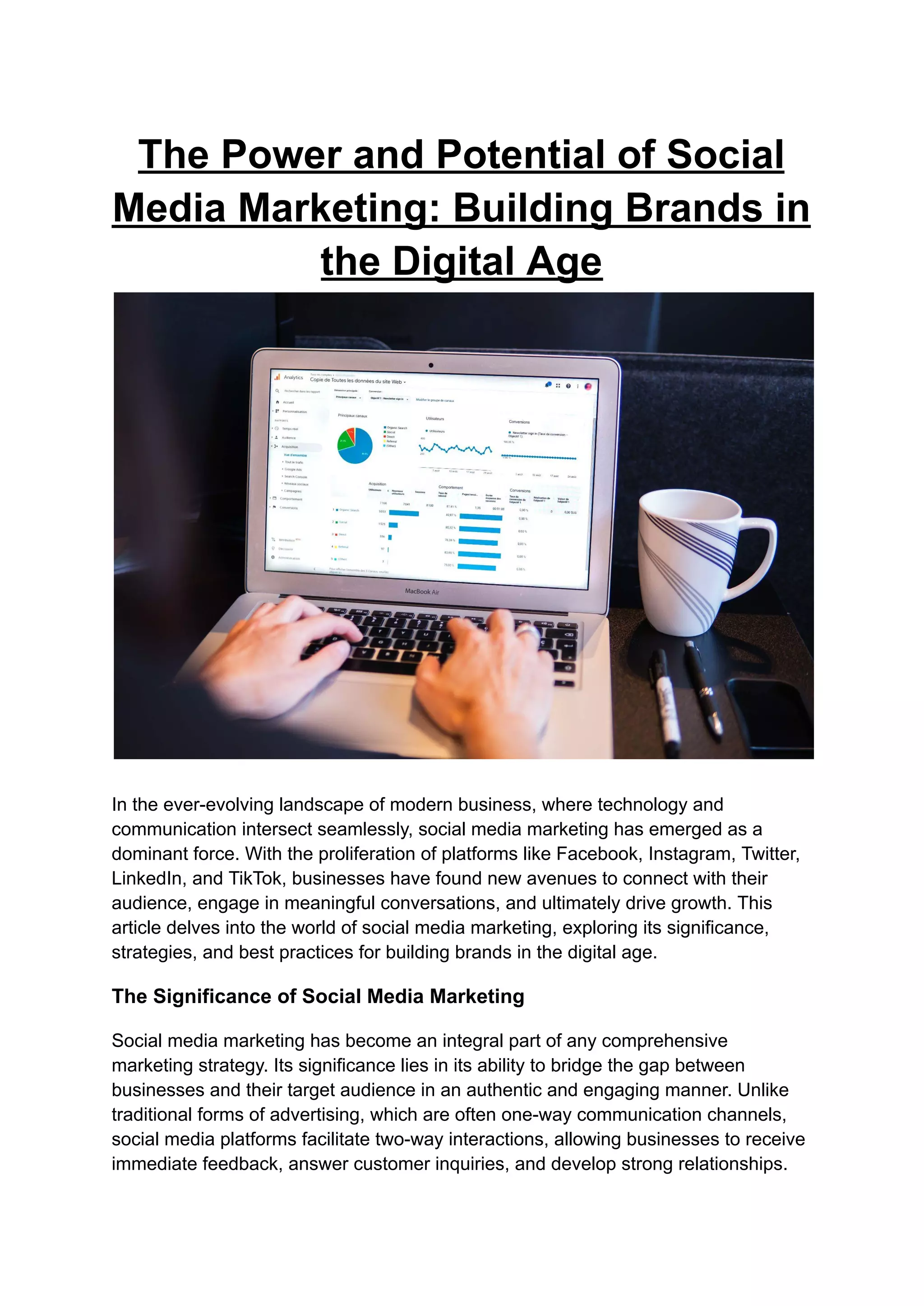 The Power and Potential of Social Media Marketing_ Building Brands in ...