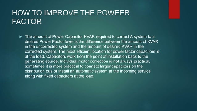 THE POWER FACTOR | PPTX