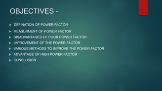 THE POWER FACTOR | PPTX