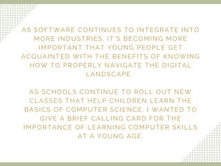 Why Kids Should Learn Code | PDF