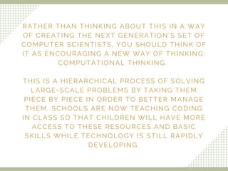 Why Kids Should Learn Code | PDF