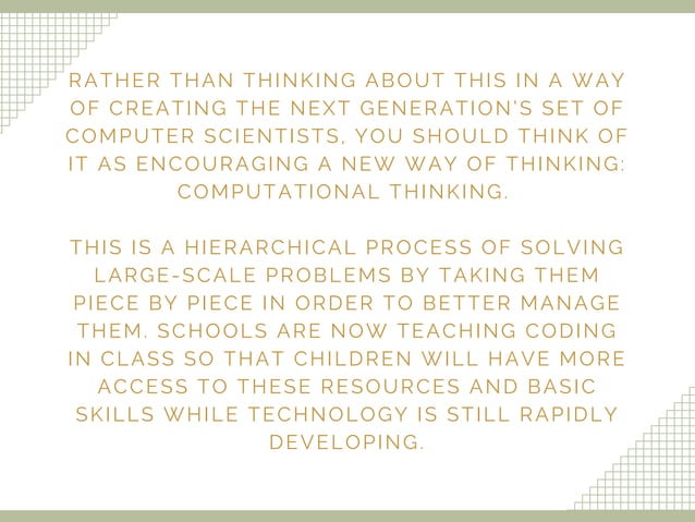 Why Kids Should Learn Code | PDF