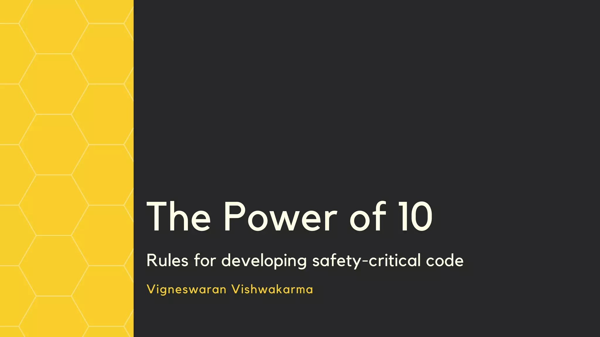 The power of 10 | PDF