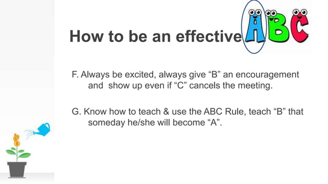 The Power of ABC Rule slideshow | PPSX | Career Advice | Careers