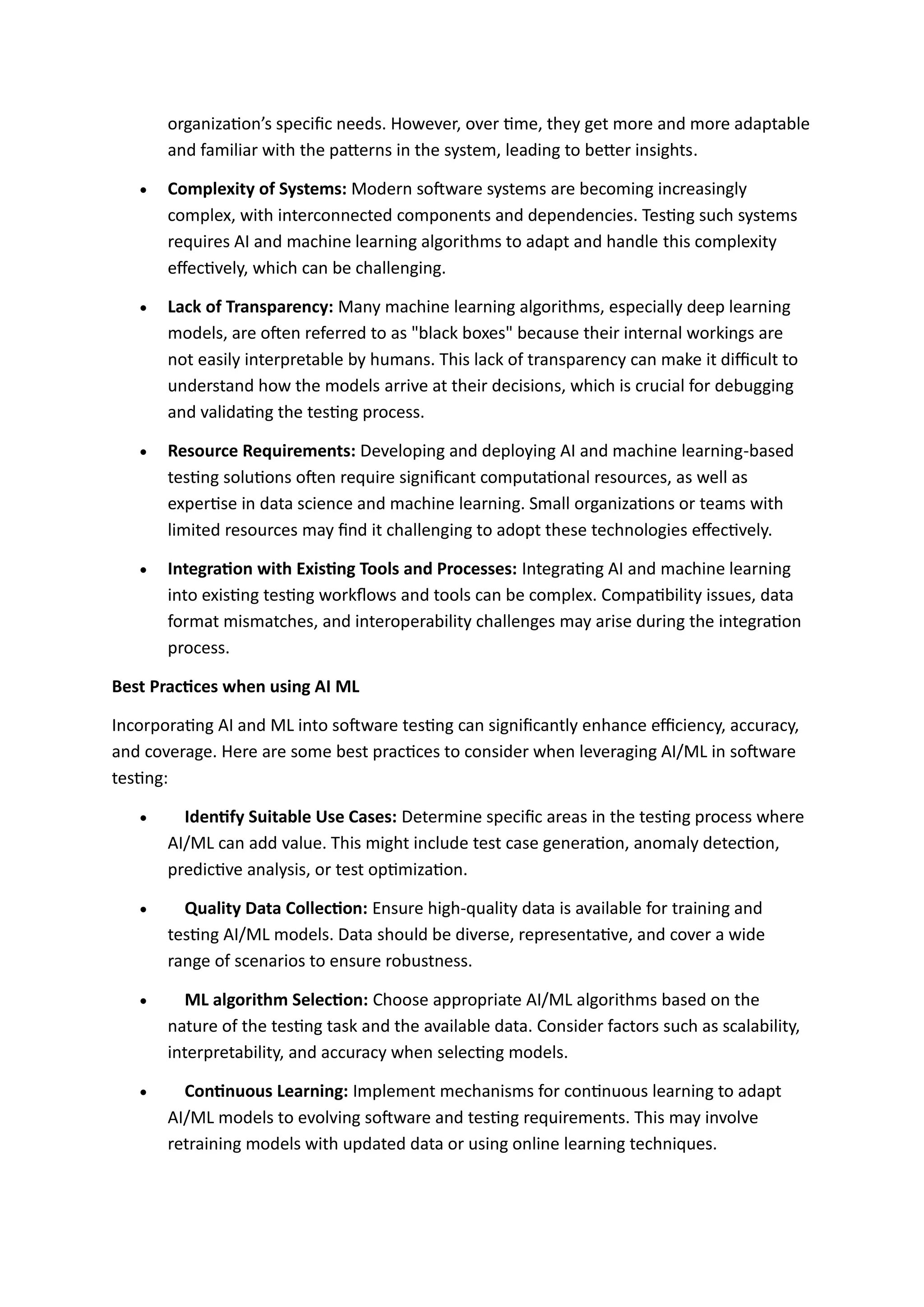 The power of AI and ML in Testing . | PDF