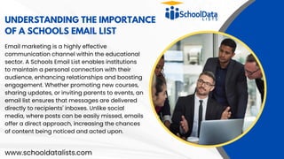 The Power of a Schools Email List Drive Your Education Marketing ...
