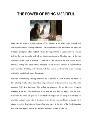 The power of being merciful | PDF