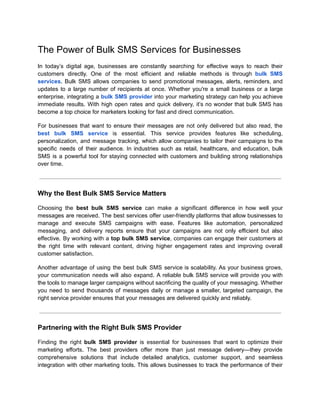 The Power of Bulk SMS Services for Businesses.pdf