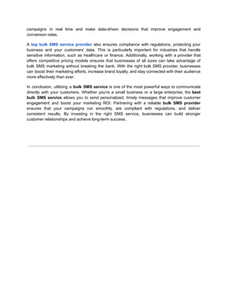 The Power of Bulk SMS Services for Businesses.pdf