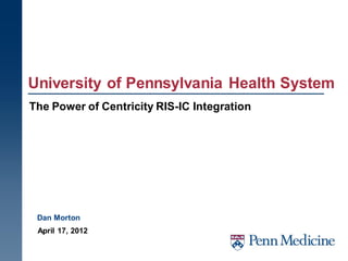 The power of Centricity RIS-IC integration | PDF