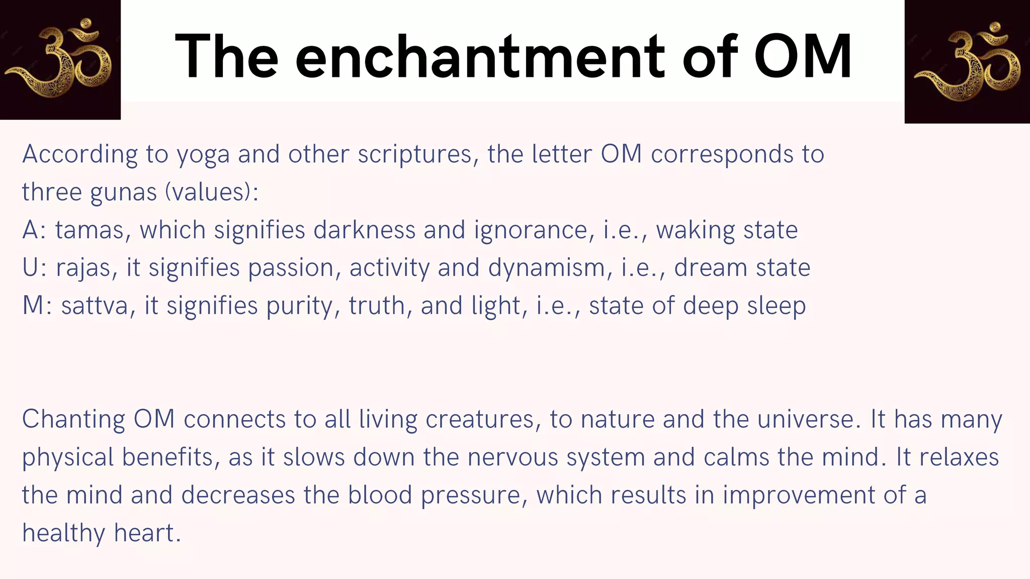 The yoga chant “OM” | PPT