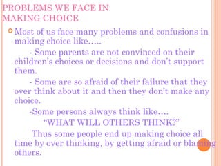 The power of choice ppt | PPT