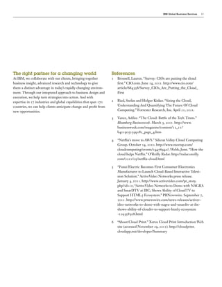 The power of Cloud - Driving business model innovation | PDF