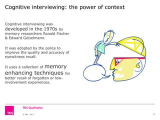 The power of cognitive interviewing and what qualitative research can ...