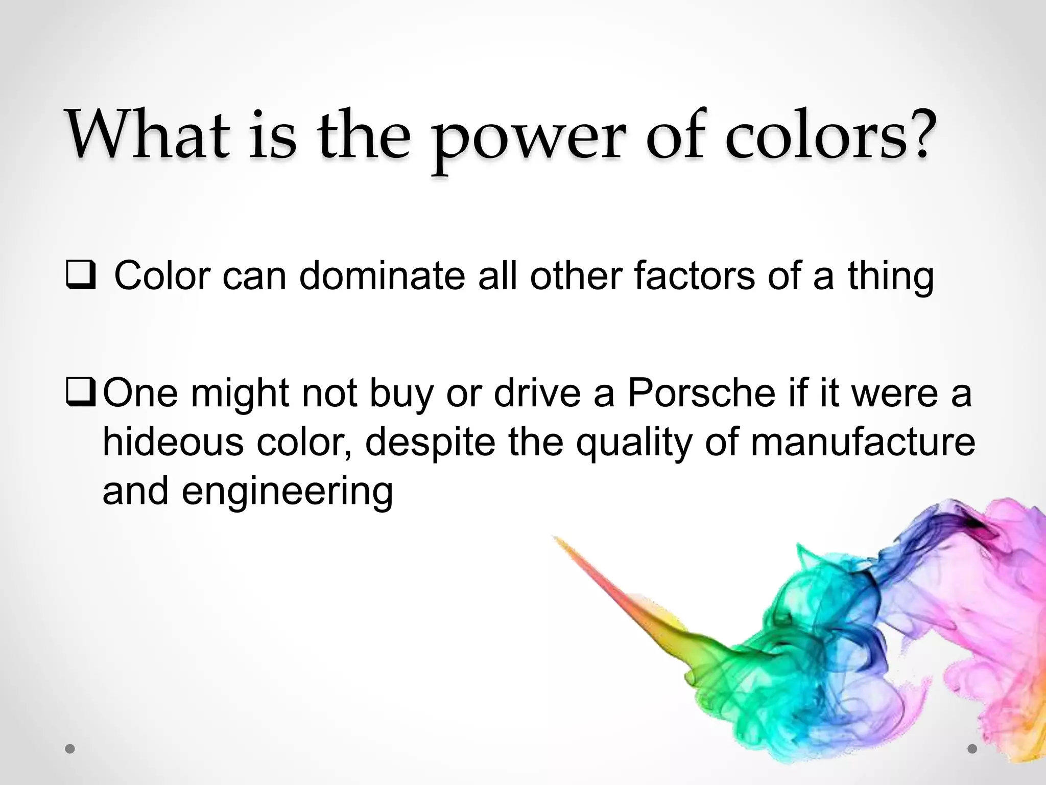 The power of colors | PPTX