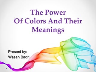 The power of colors | PPTX