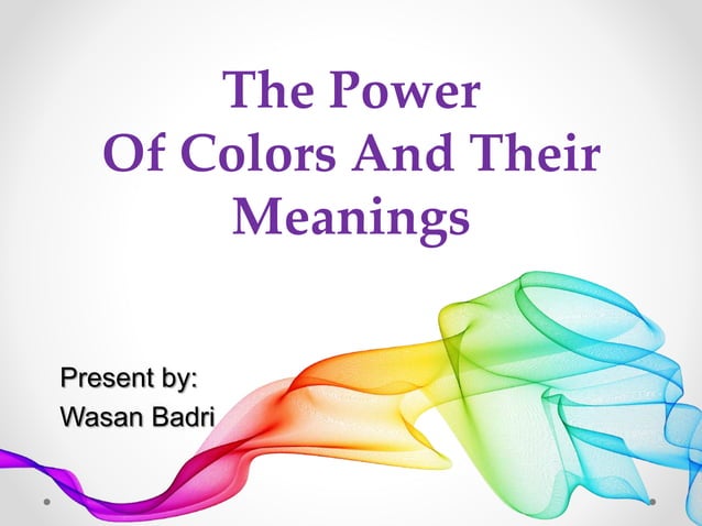 The power of colors | PPT
