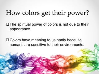 The power of colors | PPTX